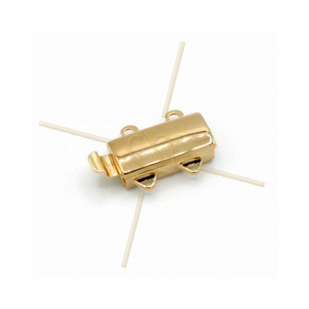 Clasp slider 2-row Gold Plated