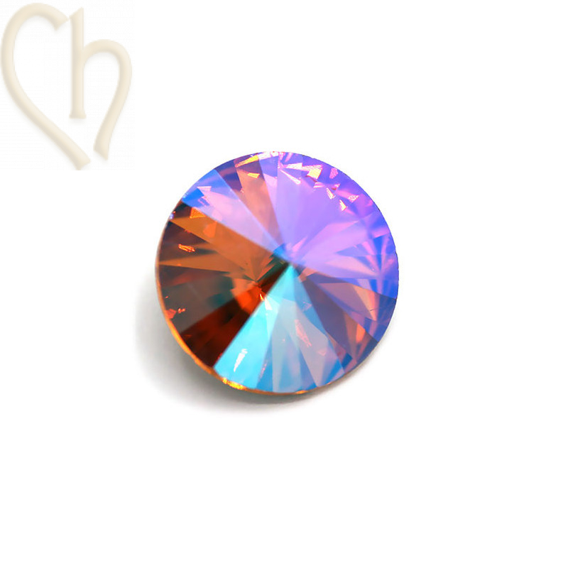 Charl'stone Crystal Rivoli 16mm 1122 - Light Peach Shimmer